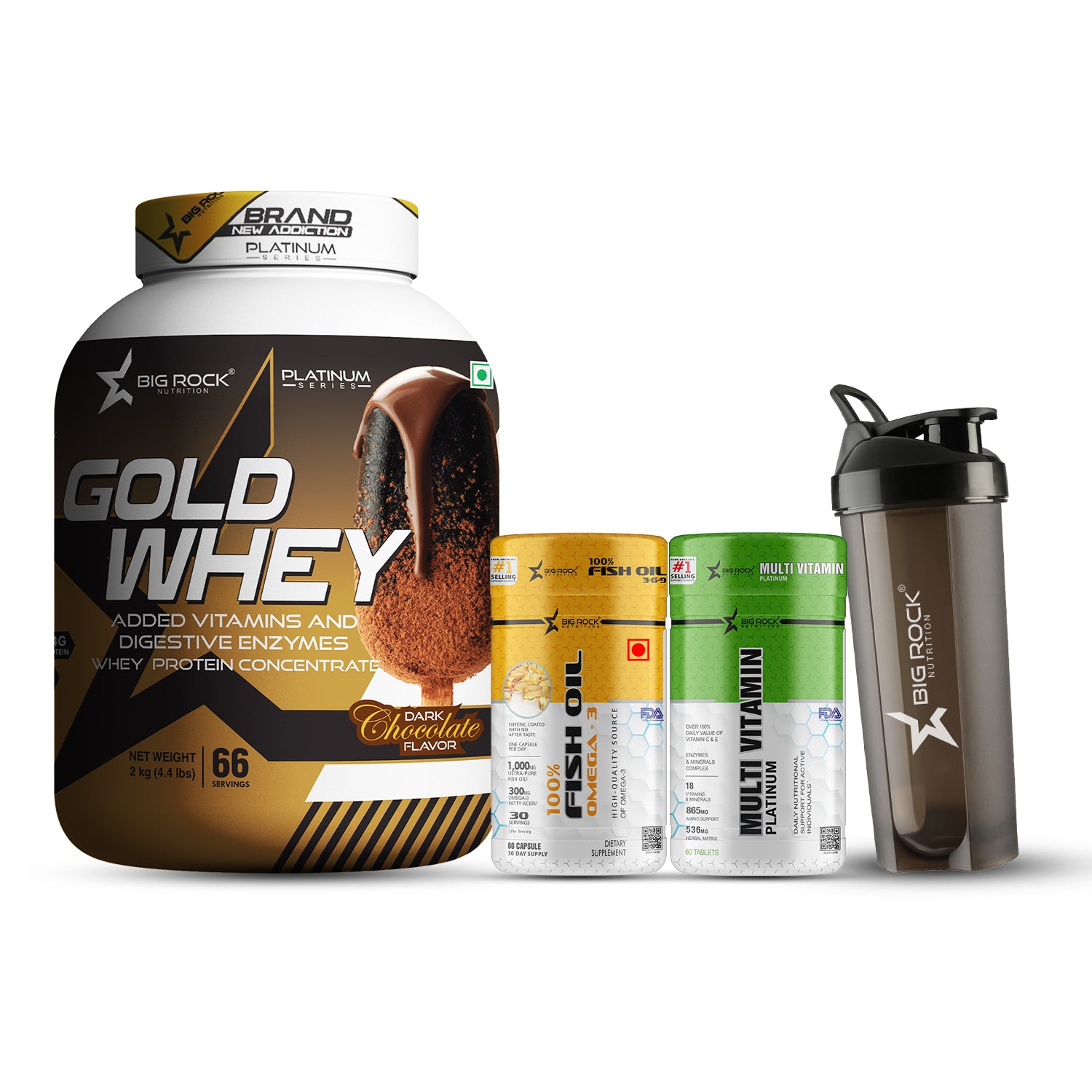Gold Whey+Multivitamin+Fish Oil